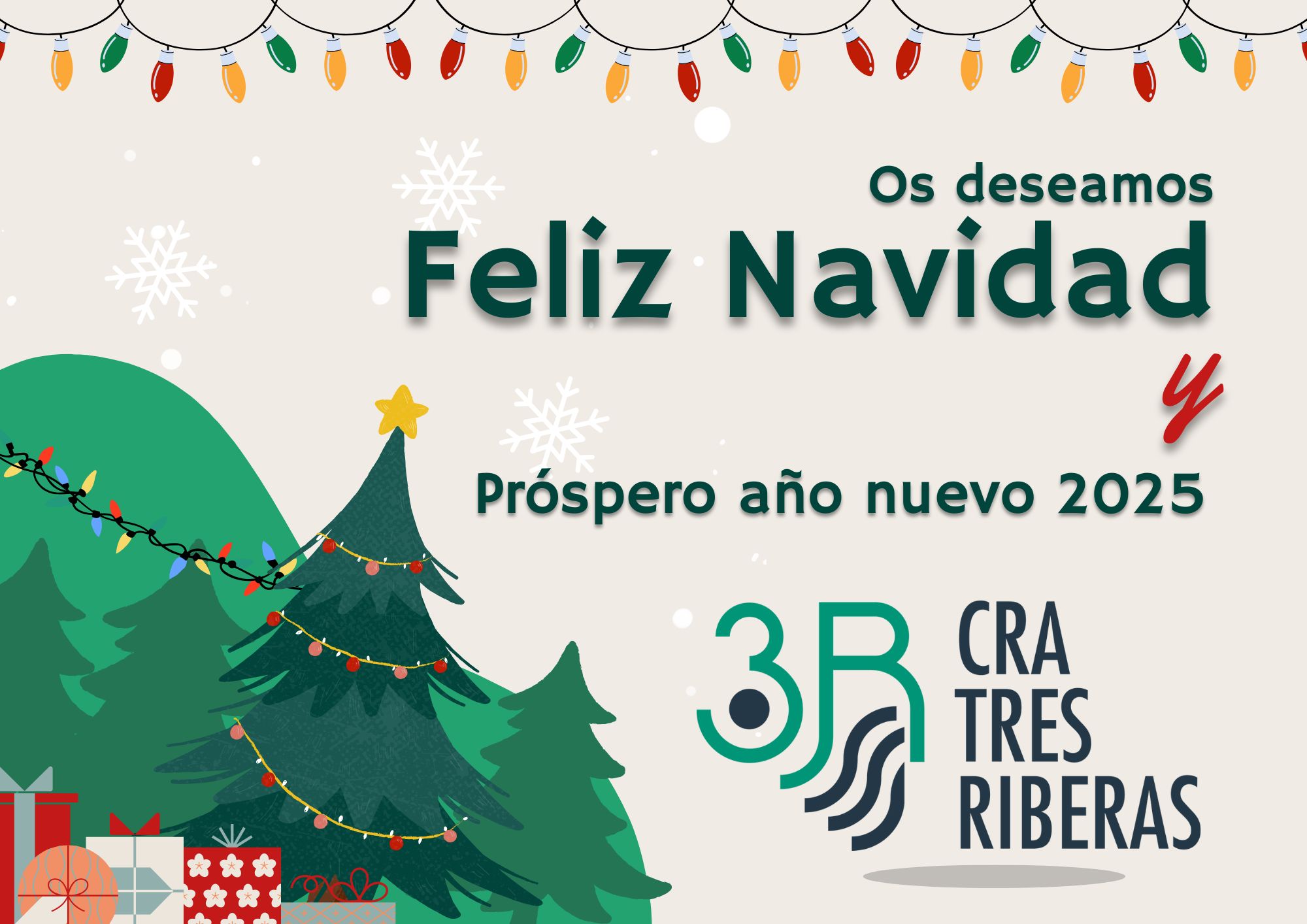 Feliz Navidad y próspero año 2025 - CRA Tres Riberas